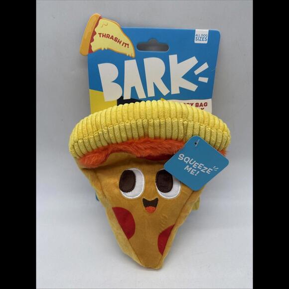 Dog | Barkbox Dog Squeaky Toy Doggy Bag Delivery Happy Pizza Slice All ...
